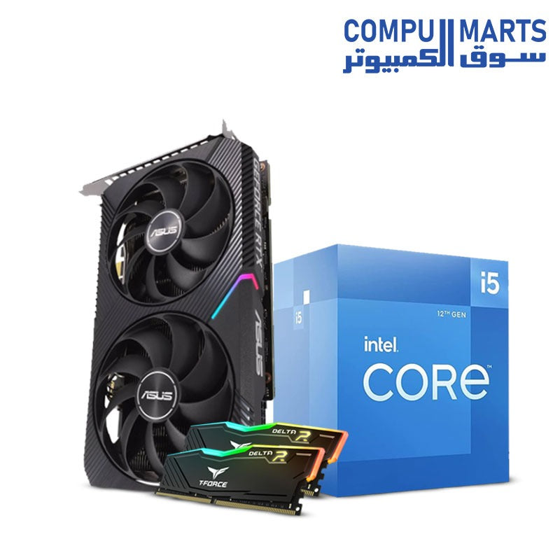 HALF PC Bundles CORE I5-12400F & RTX 3060 & RAM RGB 16GB – Compumarts Egypt