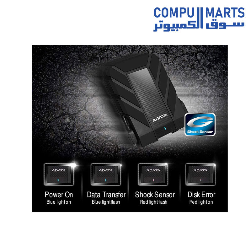 ADATA HD710 Pro 2TB Black USB 3.2 Gen1 Waterproof/Shockproof/Dustproof ...