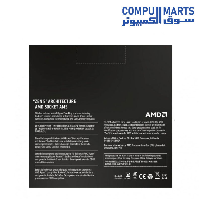 AMD Ryzen 9 9950X 16-Core, 32-Thread Unlocked Desktop Processor ...