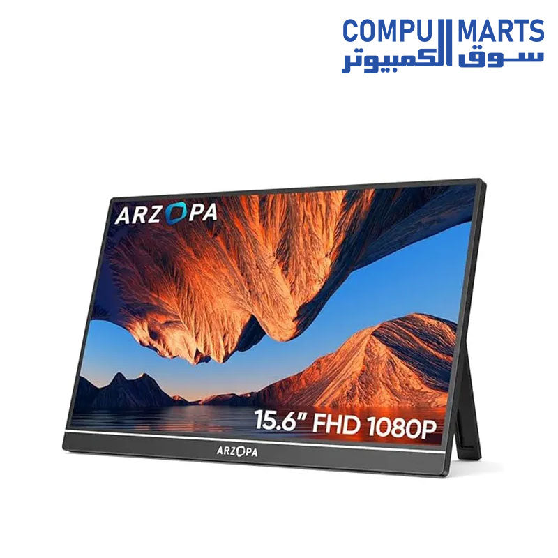 Arzopa A1T Touch 1080P Laptop External IPS Dual 15.6 Inch Portable Tou ...