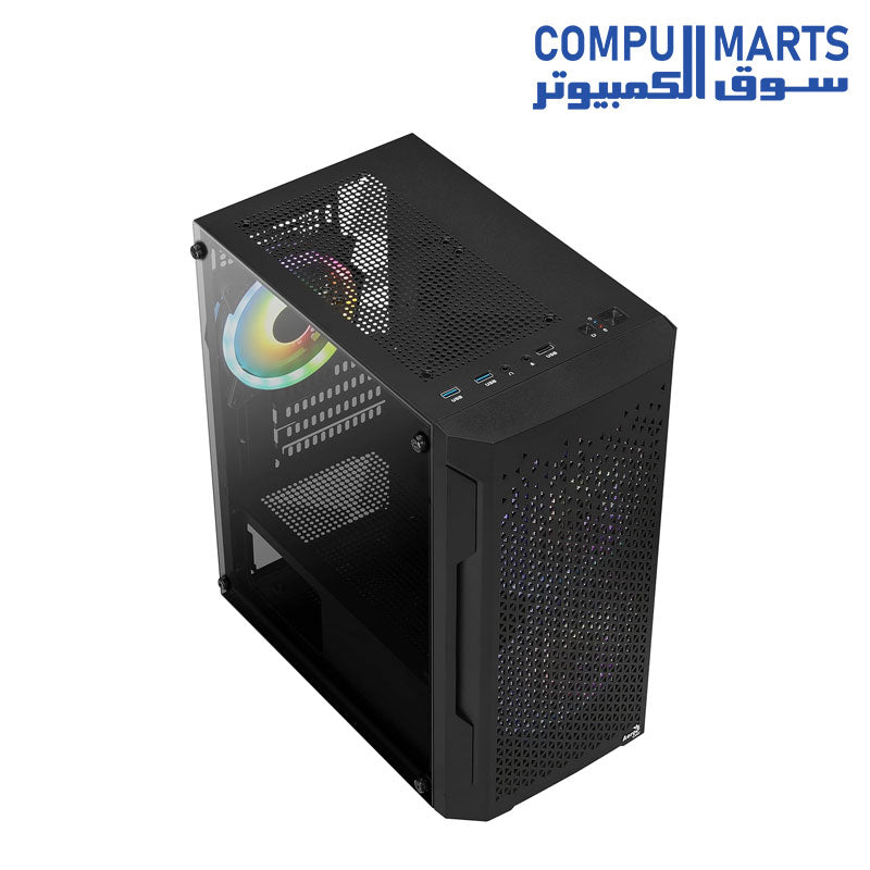 Aerocool Trinity Mini G-BK-v3 MicroATX/mini-ITX Tower Case - Black ...