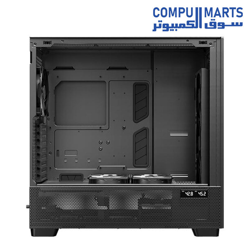 Antec Flux Pro, 6 x PWM Fans Included, High-Airflow Front Panel with W ...