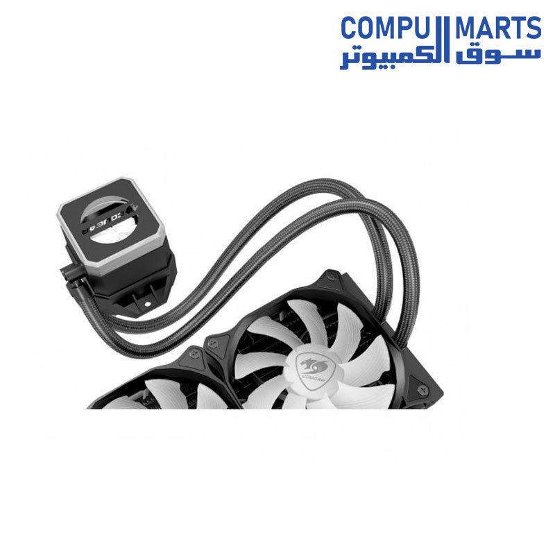 COUGAR Helor 360, RL-HLR360-V1, Liquid CPU Cooler, 360 mm, with 3 Vort ...