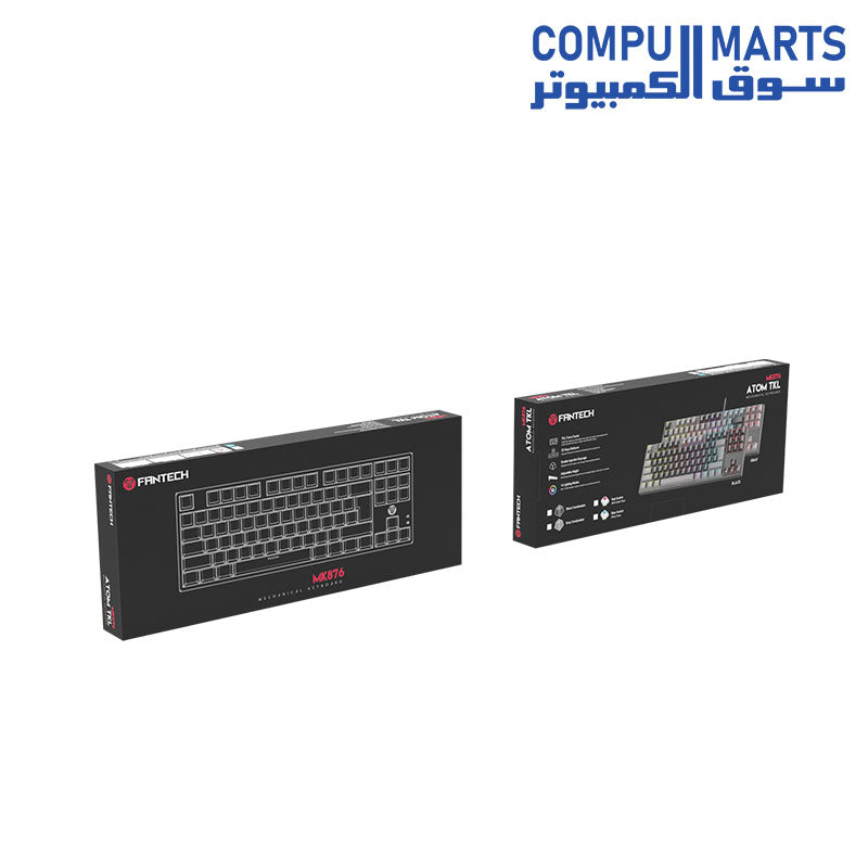 FANTECH ATOM MK876 TKL RGB Mechanical Gaming Keyboard – Compumarts Egypt