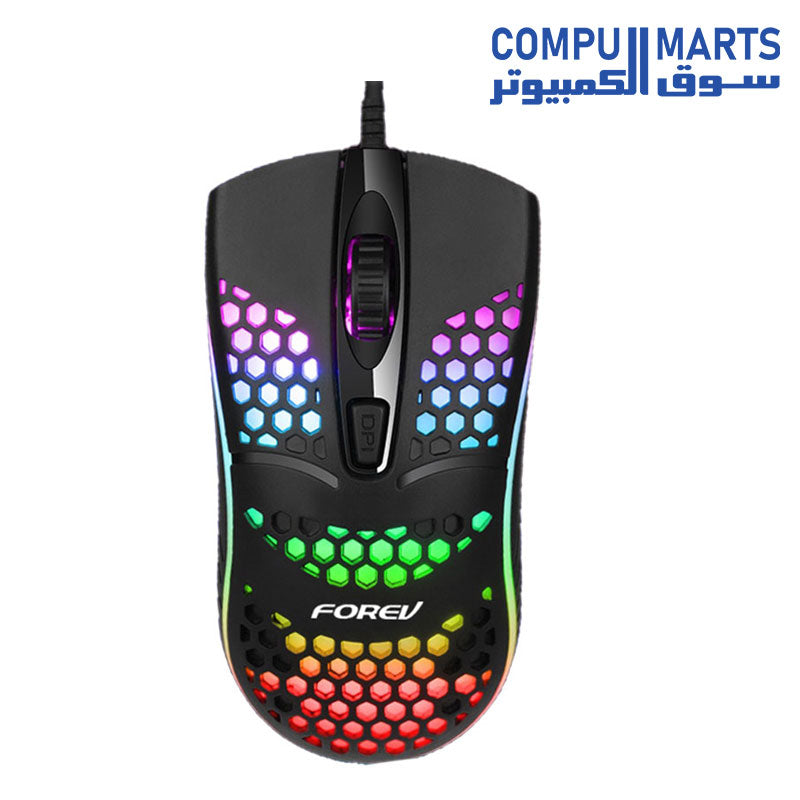 Forev FV-138 Multi DPI 1600 HighEnd Mouse With LED Light Backlit Effec ...
