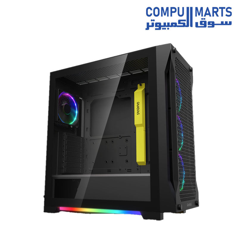 GAMDIAS ATHENA P1 Black Mid-Tower Gaming Case – Compumarts Egypt