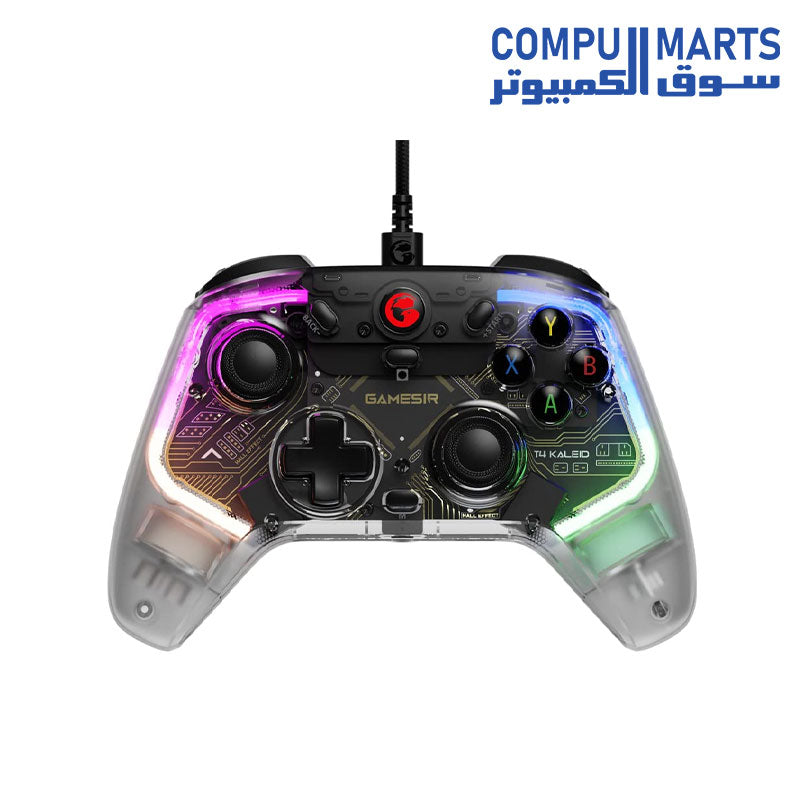 GameSir T4 Kaleid Transparent PC Controller, Wired Gaming Controller f ...