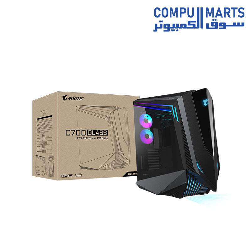 Gigabyte Aorus C700 Glass Full Tower Gaming Case – Compumarts Egypt