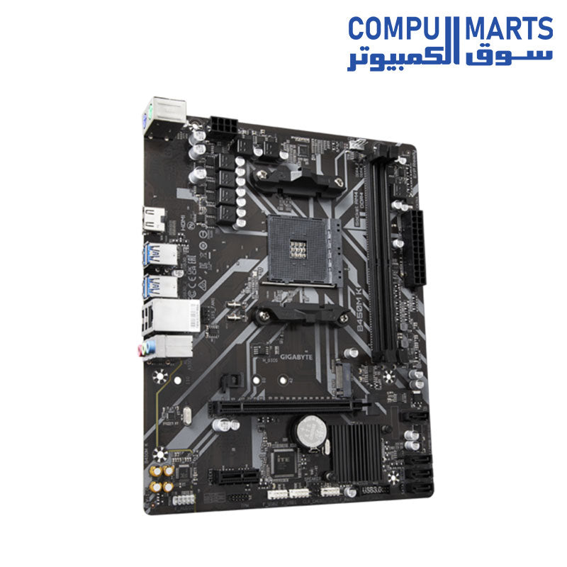 Gigabyte B450M K AM4 AMD DDR4 Motherboard – Compumarts - سوق الكمبيوتر