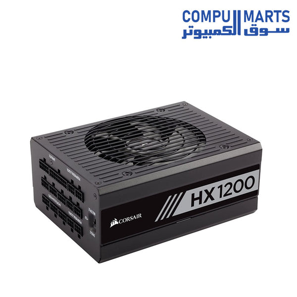 CORSAIR HX Series HX1200 1200 Watt 80 PLUS PLATINUM Certified Fully Mo ...