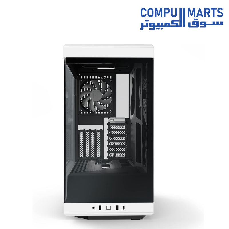HYTE Y40 Modern Aesthetic Panoramic Tempered Glass Mid-Tower ATX Compu ...