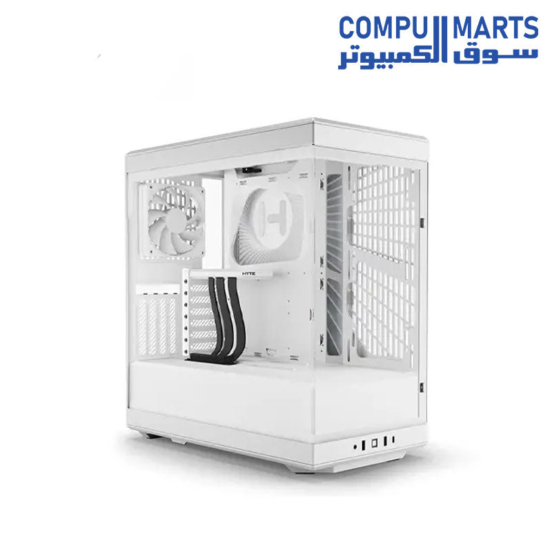 HYTE Y40 Modern Aesthetic Panoramic Tempered Glass Mid-Tower ATX Compu ...