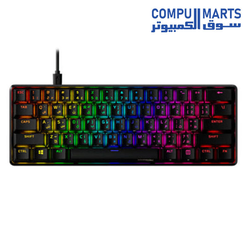 HyperX Alloy Origins 60 Percent Mechanical HX Red (Arabic), Gaming Key ...