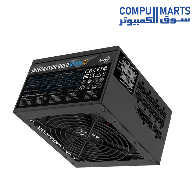 AeroCool Integrator Gold 850W 80 PLUS GOLD FULLY MODULAR PSU ...