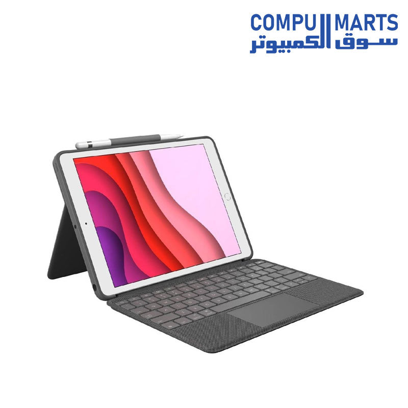 Logitech Combo Touch Ipad Keyboard Case With Trackpad Compumarts Egypt