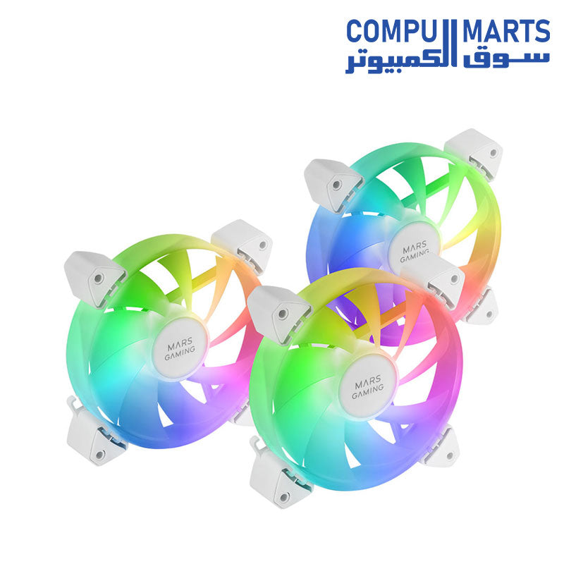 MARS GAMING ARGB FAN KIT MF-3A – Compumarts Egypt