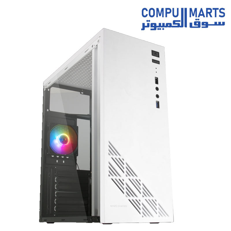 MARS GAMING MC100, ATX Gaming Case – Compumarts - سوق الكمبيوتر