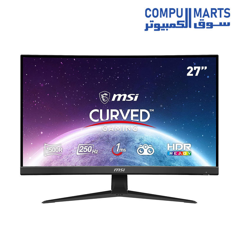 MSI G27C4X 27 Inch FHD Curved Gaming Monitor - 1500R 1920 x 1080 VA Pa ...