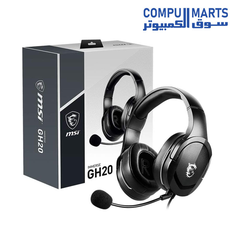 سماعة الألعاب السلكية MSI Immerse GH20 – Compumarts Egypt