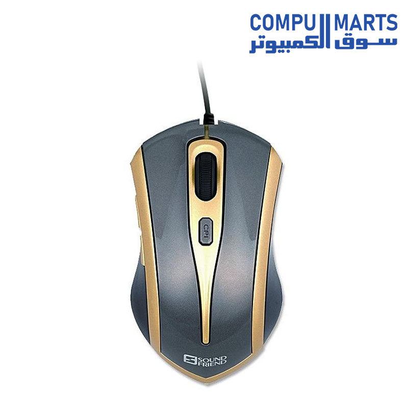 SOUND FRIEND mouse Media-Tech Plano 1200 dpi MT091MO, gold – Compumarts ...