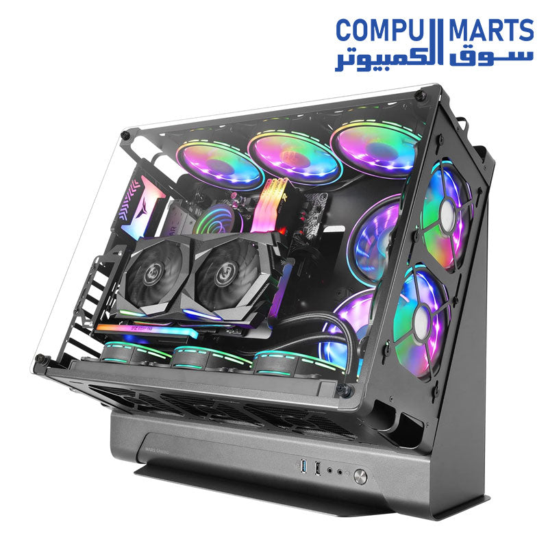 Mars Gaming MCB Black, PC Gaming ATX XL Case – Compumarts - سوق الكمبيوتر