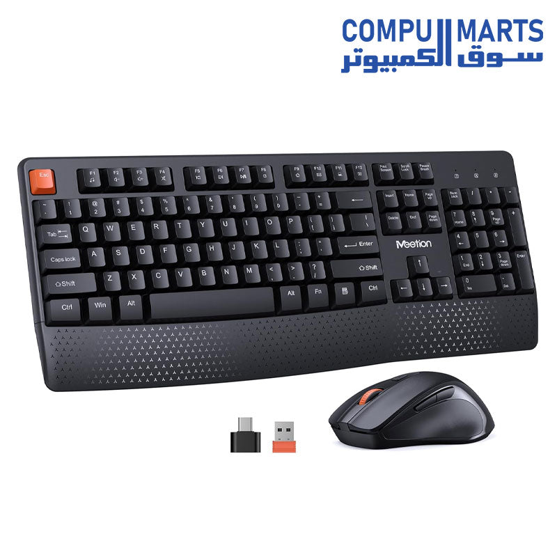 Meetion C4130 Wireless Ergonomic Keyboard And Mouse Combo – Compumarts ...