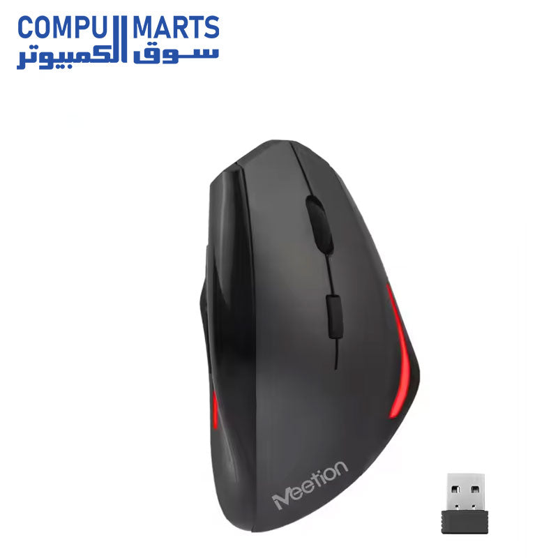 Meetion R380 Wireless Ergonomic Mouse Vertical Mouse Computer Laptop 2 ...
