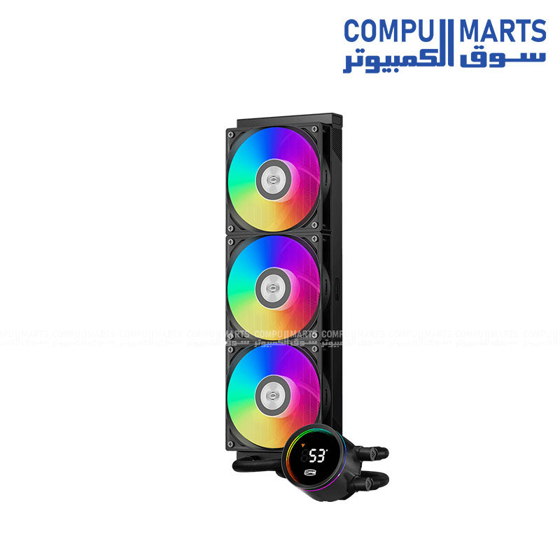 PCCOOLER DA360 Pro Digital ARGB Liquid Cooler CPU Cooler – Compumarts Egypt