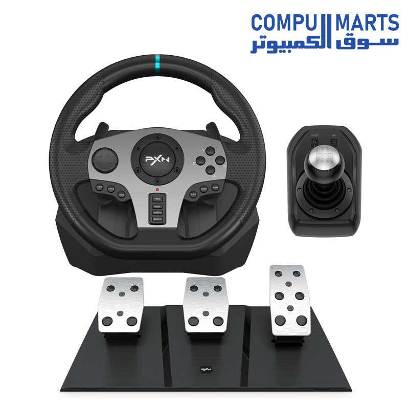 PXN V9 Gaming Racing Wheel with Pedals and Shifter for PC, Xbox One, X ...
