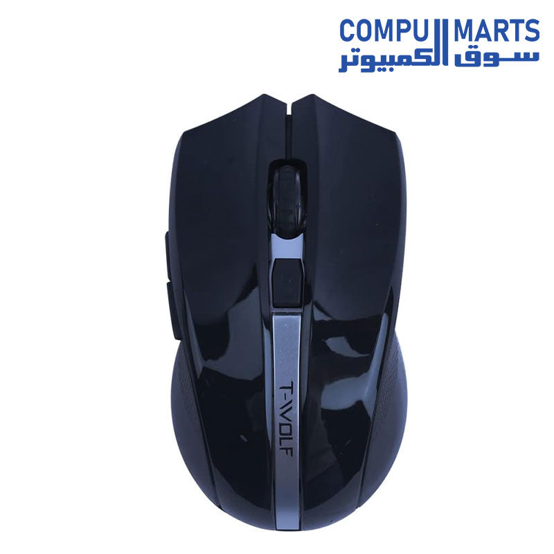 MOUSE T- WOLF Q5 WIRELESS / 10 M / 2.4 Hz / 1800 DPI/GAMING/SILENT CLI ...