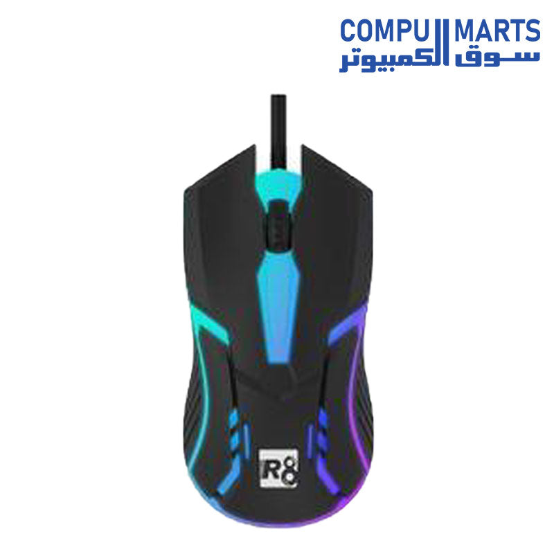 MOUSE R8 M1603 3D RGB LED LIGHT 1600 DPI – Compumarts Egypt