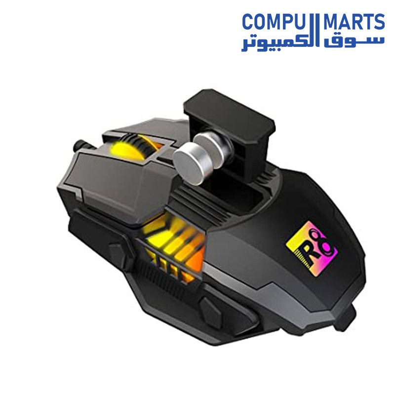 R8 Mouse Gaming 1623 RGB Black – Compumarts Egypt