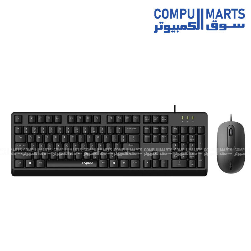 Rapoo X130 PRO Wired Keyboard and Mouse Combo in Egypt | USB Desktop ...