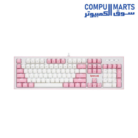 Redragon K623 HADES Dual Color Keys Mechanical Gaming Keyboard Single ...