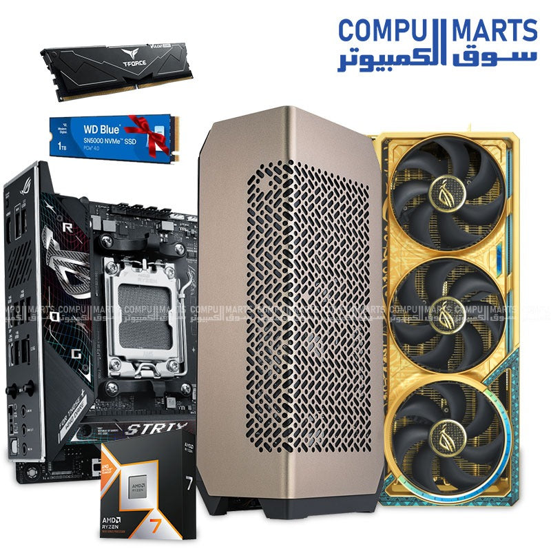 Ryzen 7 9800X3D + RTX 5080 Dhahab PC +NCORE 100 MAX + WD SN5000| Egypt – Compumarts Egypt
