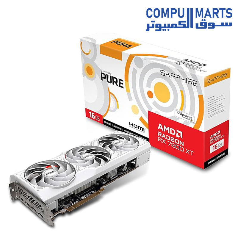 Sapphire Pure AMD Radeon RX 7800 XT Gaming Graphics Card with 16GB GDD ...