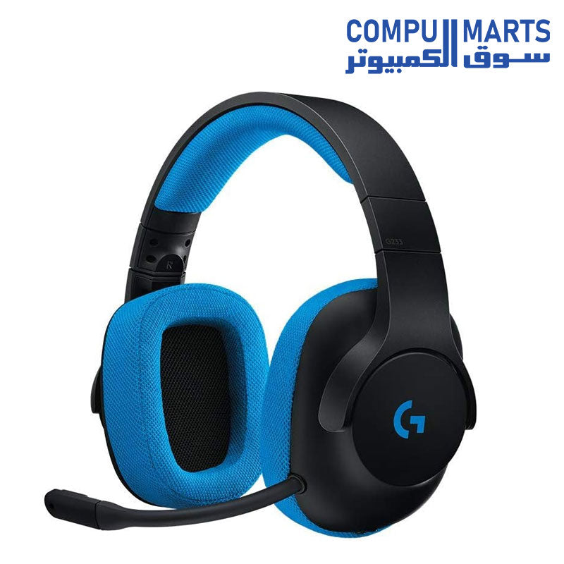 Logitech G233 PRODIGY Wired Gaming Headset – Compumarts - سوق الكمبيوتر