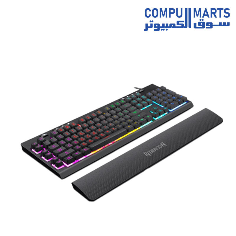 Redragon K512 SHIVA RGB Membrane Gaming Keyboard with Multimedia Keys ...