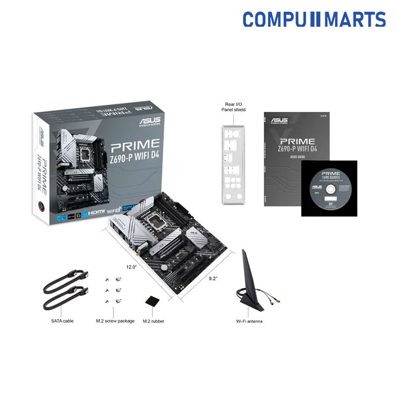 ASUS PRIME Z690-P WIFI D4 LGA1700(Intel 12th Gen) ATX Motherboard (PCI ...