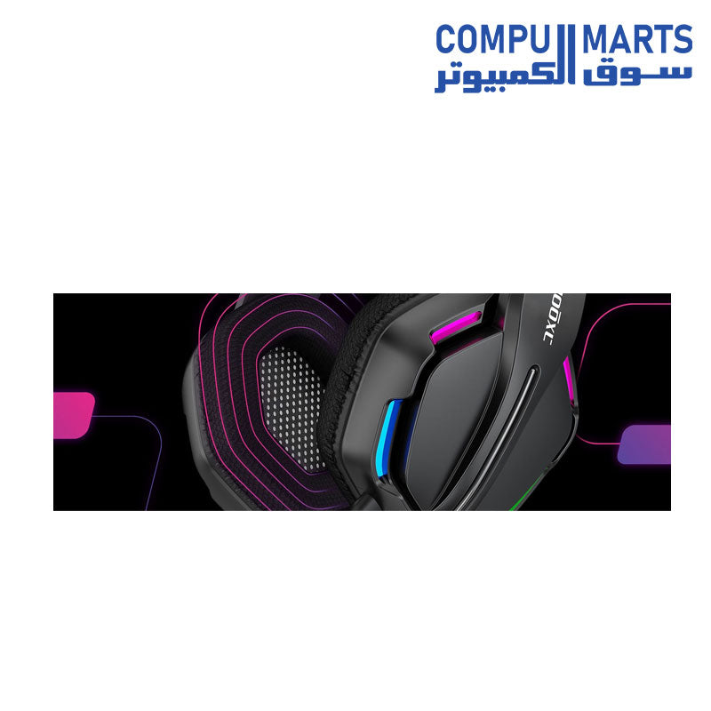 AXGON AX2GHE1 Ergo LED Light Gaming Headset with Noise-canceling micro ...