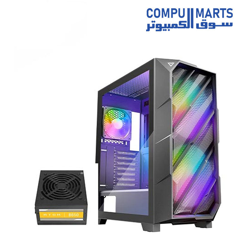 Antec NX700 - ARGB Tempered Glass Mid-Tower ATX Gaming Case 3FAN ...