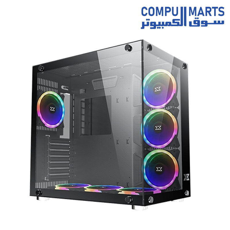 Case Xigmatek Aquarius Plus ATX RGB 7 fan – Compumarts Egypt