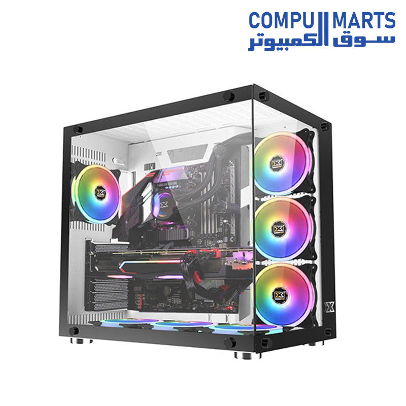 Case Xigmatek Aquarius Plus ATX RGB 7 fan – Compumarts Egypt