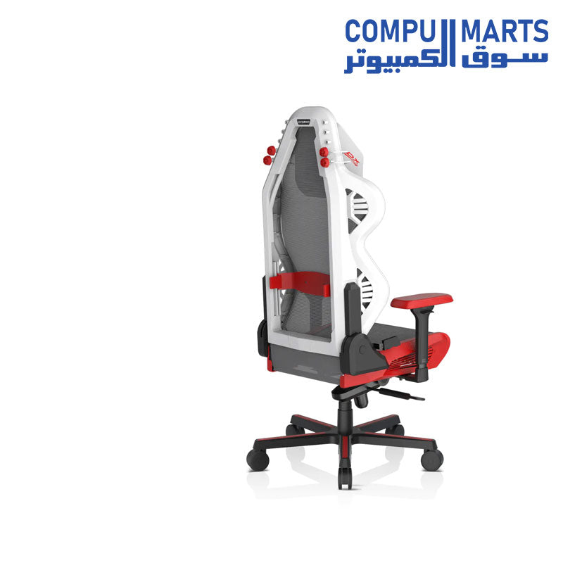 DXRacer Air Mesh Gaming Chair Modular Office Chair - White/Red/Black ...