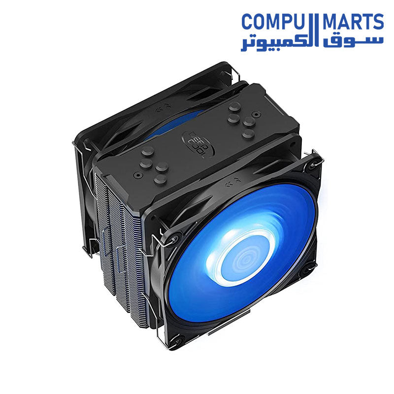 DEEPCOOL GAMMAXX 400 PRO Blue LED Air CPU Cooler with Dual 120mm PWM F ...