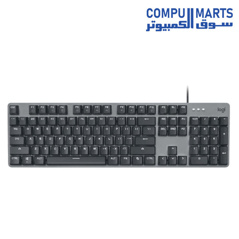Logitech K845 104 Keys USB Corded Aluminum Mechanical Illuminated Keyb ...