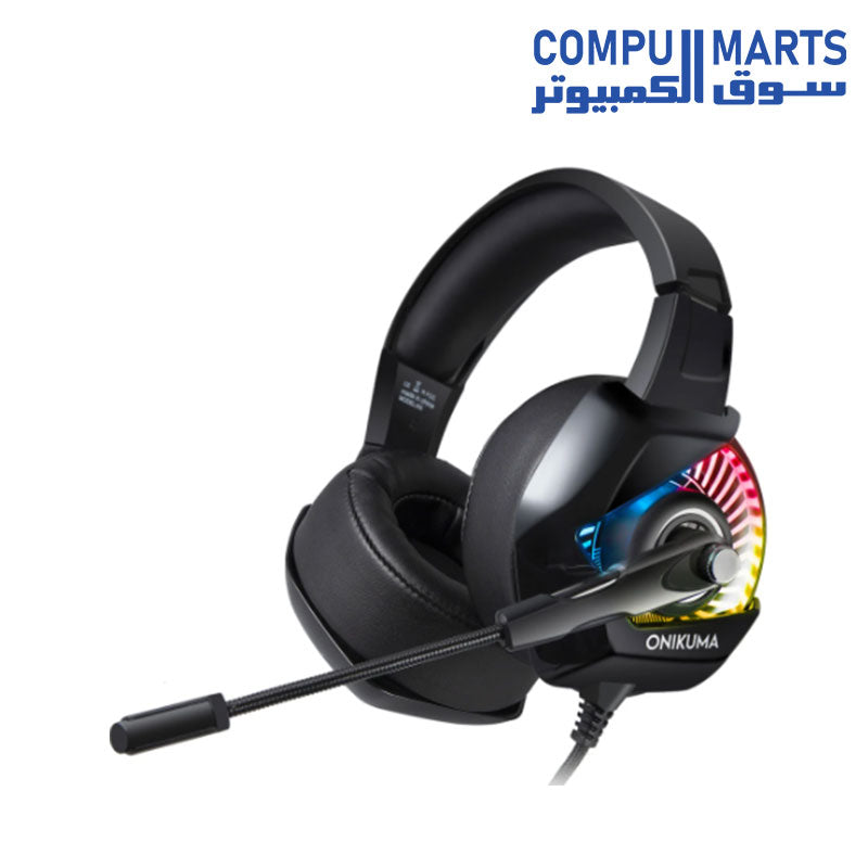 K6 Gaming Headset with RGB Light ONIKUMA K6 Stereo Gaming Headset for ...