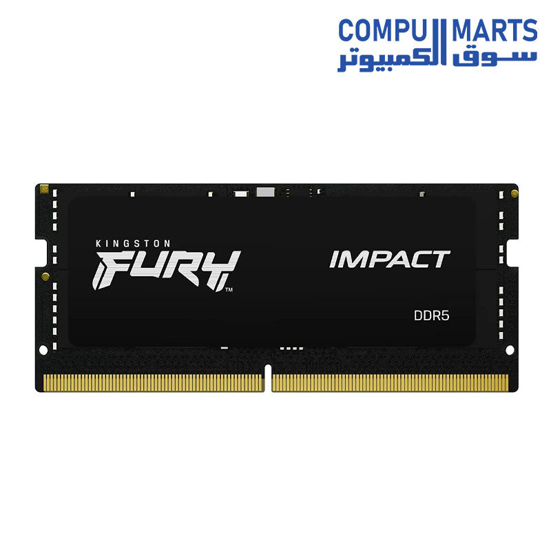 Kingston Technology Fury Impact 4800MT/s DDR5 CL38 SODIMM XMP Ready La – Compumarts Egypt