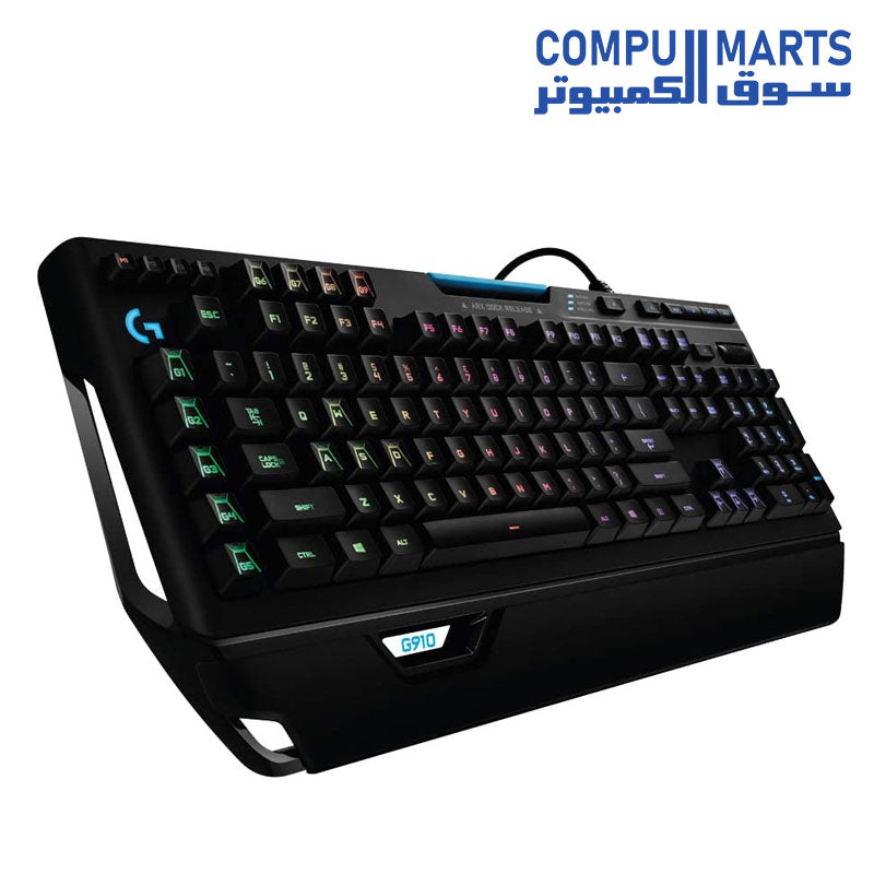 Logitech G910 Orion Spectrum RGB Wired Mechanical Gaming Keyboard, Bla ...