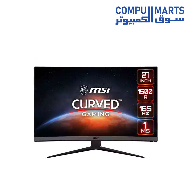 MSI Optix G27C7 Curved Gaming Monitor 1920 x 1080 FHD 27 Inches,165Hz ...